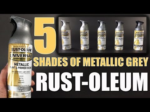 Rust-Oleum Review Five Metallic Grey Spray Paints Comparison