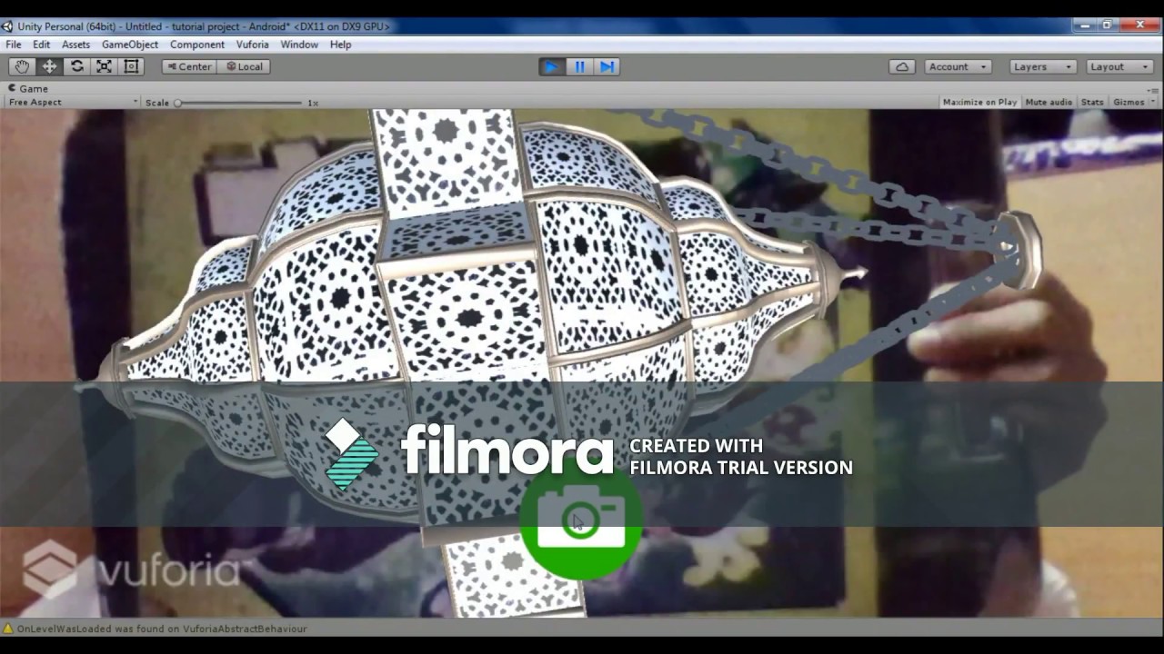 Unity-Tutorial: In 10mins create a user-defined target Augmented Reality application
