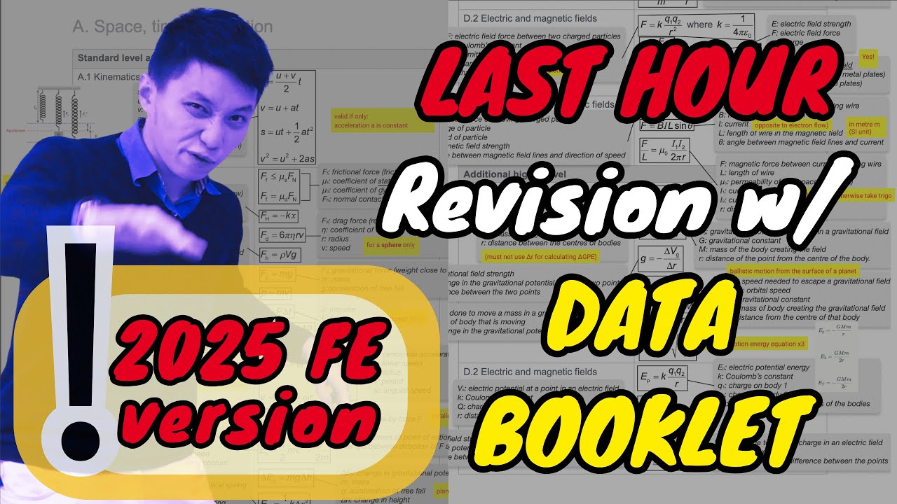 Last Hour Revision with IB 𝐏𝐡𝐲𝐬𝐢𝐜𝐬 𝐃𝐚𝐭𝐚𝐛𝐨𝐨𝐤𝐥𝐞𝐭!! | Watch this before the exam! (2025 Version)