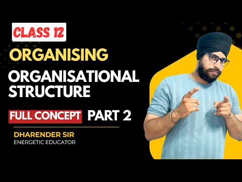 organising class 12 business studies part 2 | Organisational structure | Meaning and types | Part 2