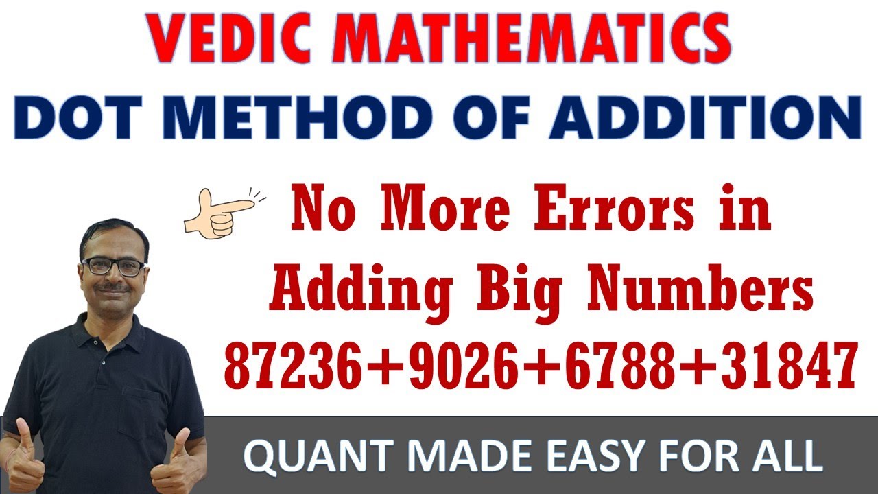 Video 7 - Big Additions Done Mentally II Vedic Maths Trick II Dot Method II Only 1% Know the Trick