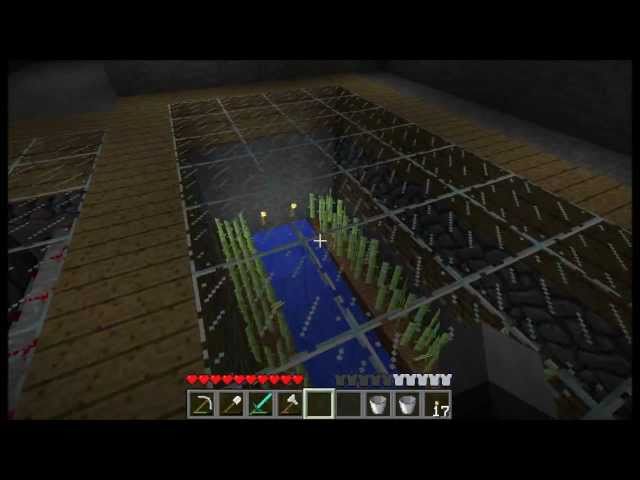 small automated piston reed farm Minecraft Map