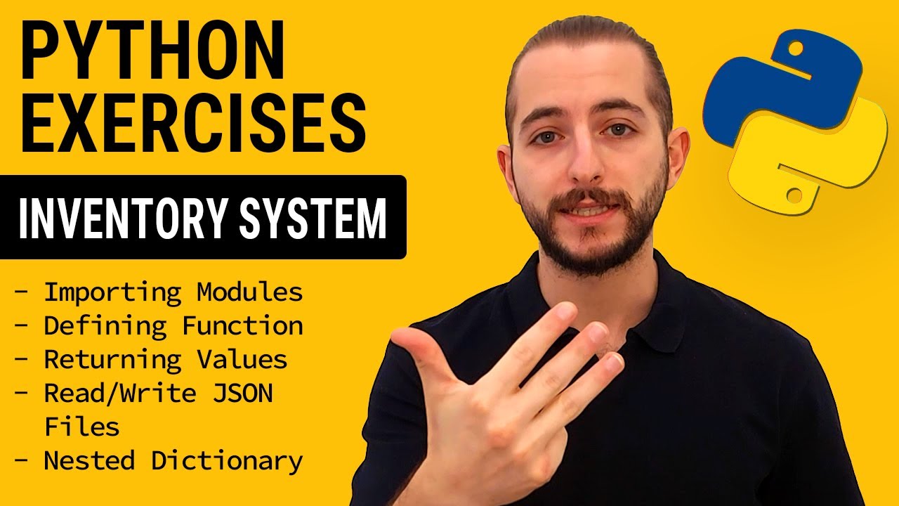 Python Exercise | Full Inventory System in Python | Beginner Level | With Challenges Application