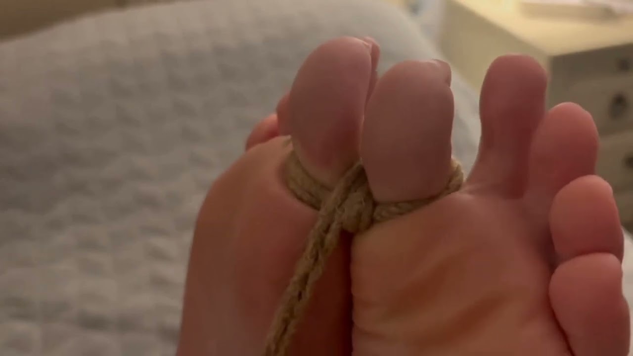 Hogtied on the bed