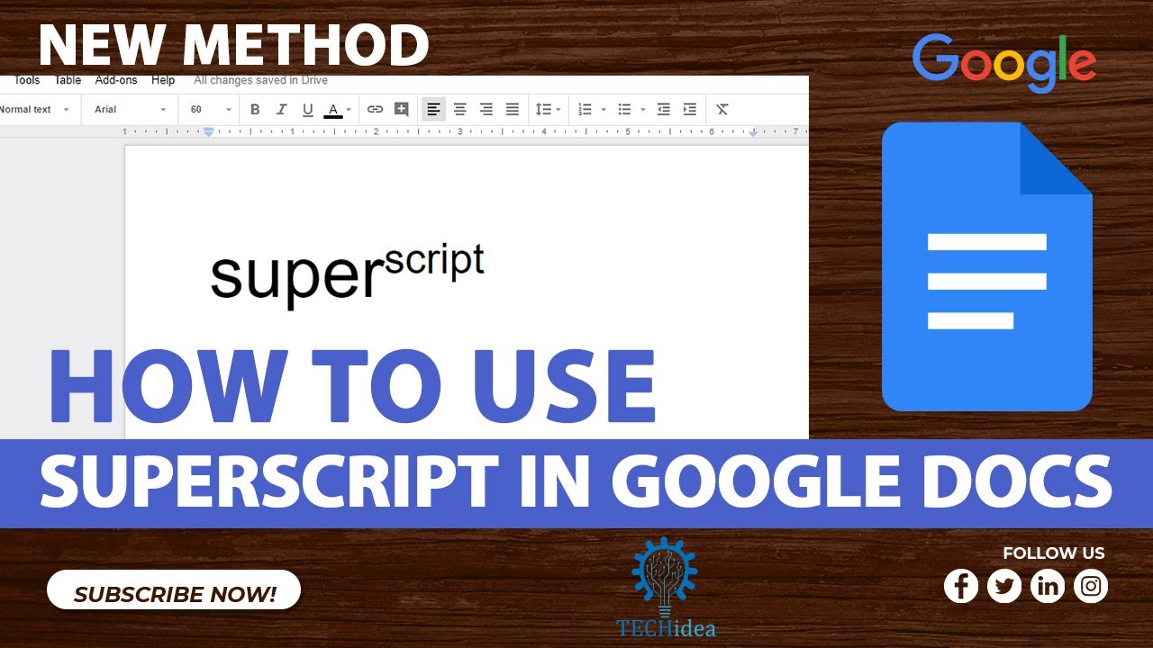 How to Use Superscript in Google Docs 2025 [New Method]