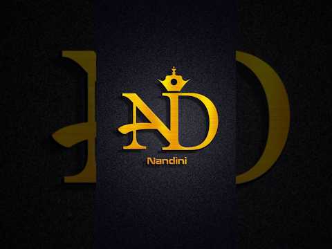 Nandini name logo design #shorts #shortsvideo