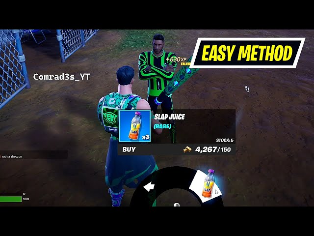 Fortnite: How to collect Slap Juice in different matches