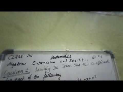 How to identify terms and coefficient?