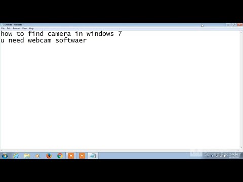 how to find camera in windows 7