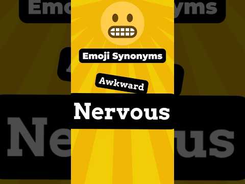 Emoji Vocabulary: 😬 Grimacing Face Synonyms #emojiwordplay #vocabulary #english