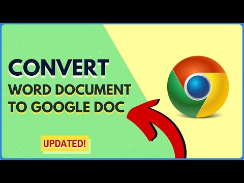 How To Convert a Word Document To a Google Doc