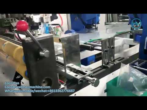 Full Automatic School Folder Button File Bag Plastic Document File Folder Bag Making Machine