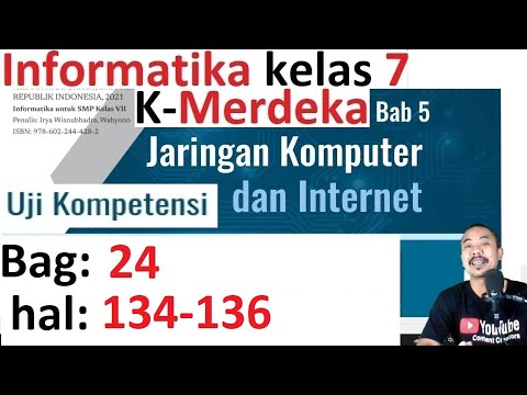 uji kompetensi informatika kelas 7 bab 5 Jaringan komputer dan internet kurikuum Merdeka bagian
