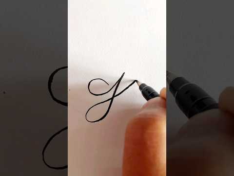 cursive 'a' #calligraphy #shorts #youtubeshorts