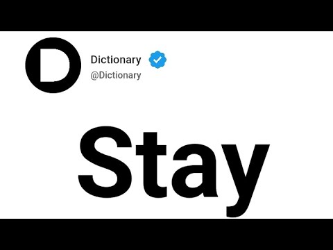 Stay Meaning In English