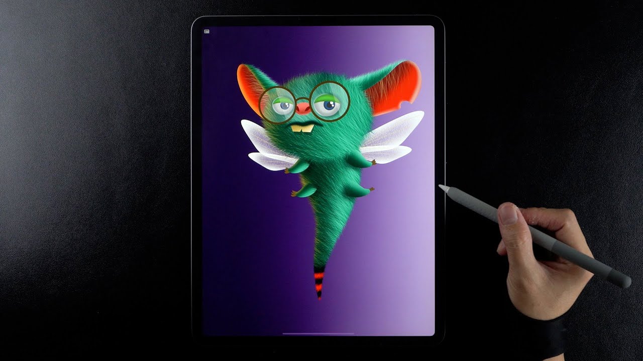 Cute Flying Monster - Digital Art