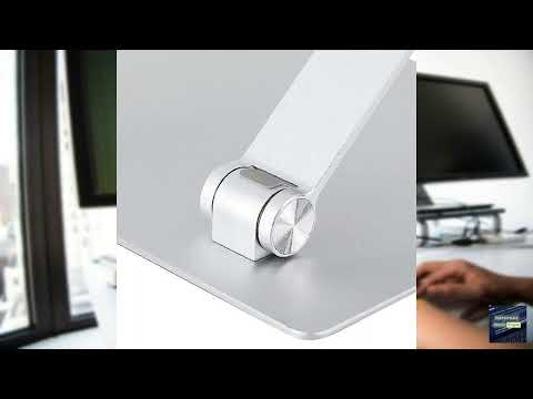 Review - Amazon Basics Ergonomic and Foldable Laptop Stand for Desk, Adjustable Riser, Fi