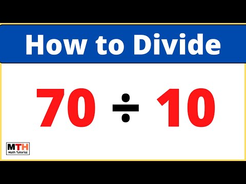 70 divided by 10 (70÷10) | Value of 70/10 | Long Division