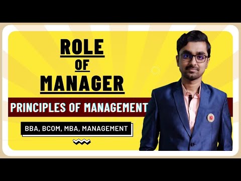 Role of Manager in Bengali || Principles of Management || BBA || BCOM || WBCS Optional