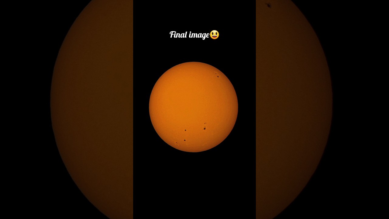 the SUN from my telescope! #astrophotography