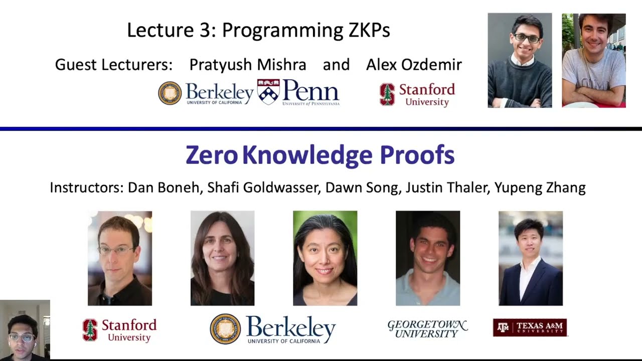 ZKP MOOC Lecture 3: Programming ZKPs