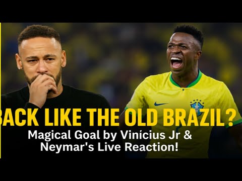 Back Like the Old Brazil? Magical Goal by Vinícius Jr & Neymar’s Live Reaction!
