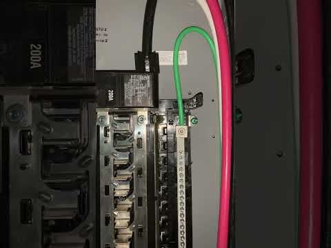 Load center wiring (200 amp)