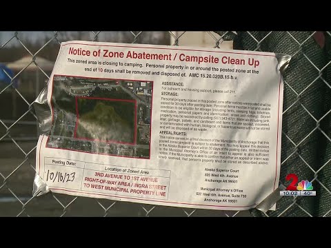 Time is running out for those living at Downtown Anchorage homeless encampment, with many unsure...