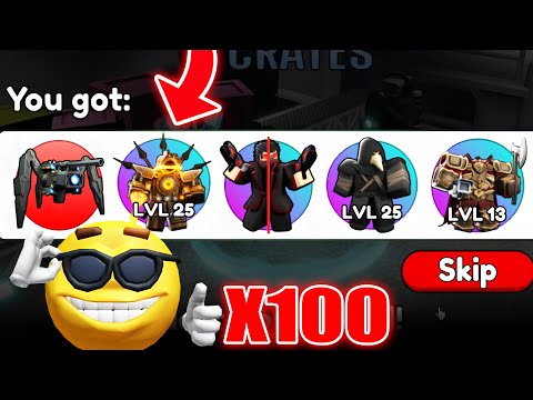 OPENING 100+ *NEW* COSMIC CRATE in SKIBIDI TOWER DEFENSE