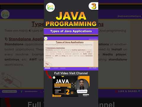 Which Type Standalone Application In Java? | #java