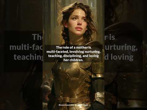 According to the Bible, what is the role of a mother in a family? ...