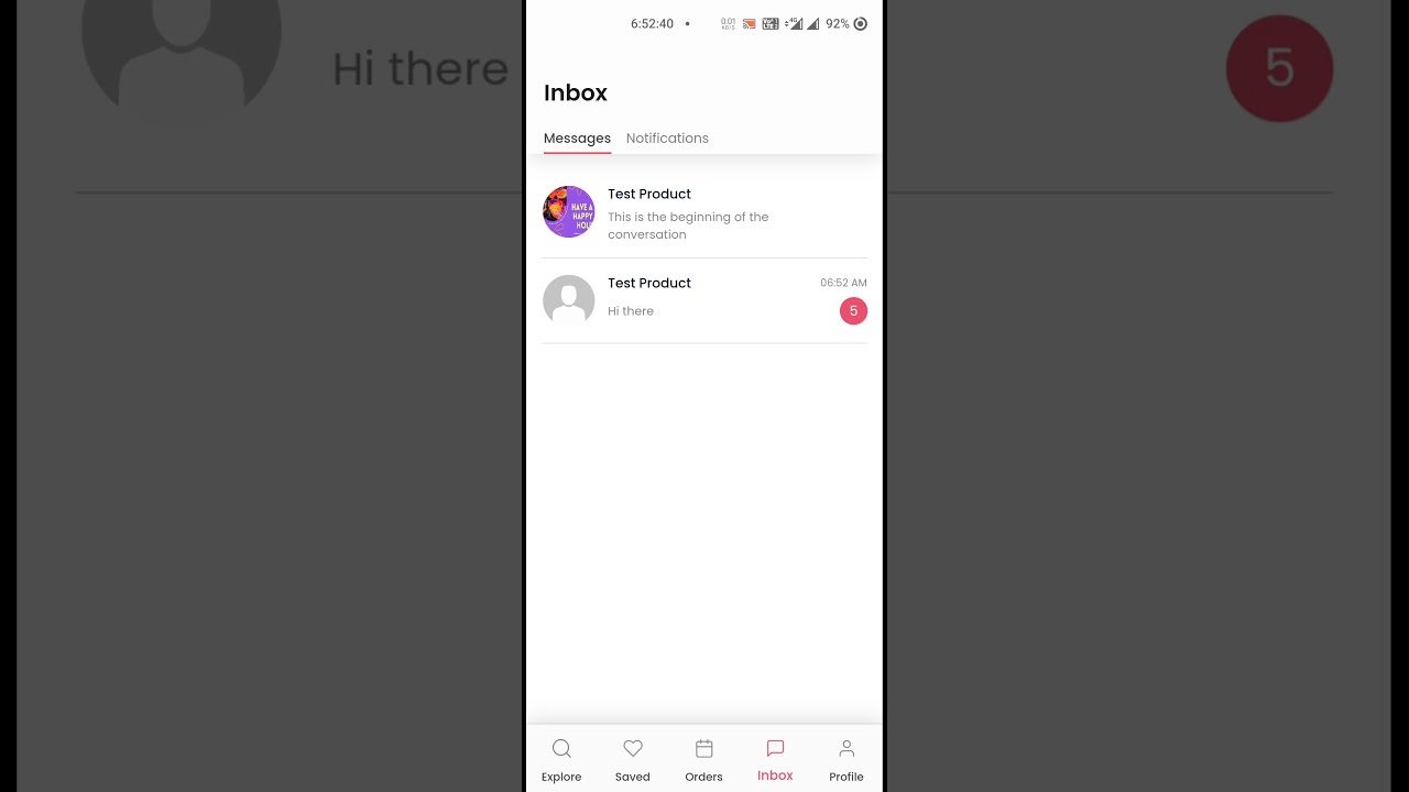 Flutter Chat app #messaging #ui #shorts