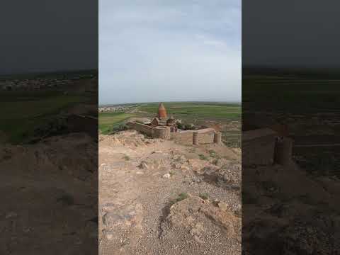 [4k] Khor Virap Monastery | Armenia | View from the mountain