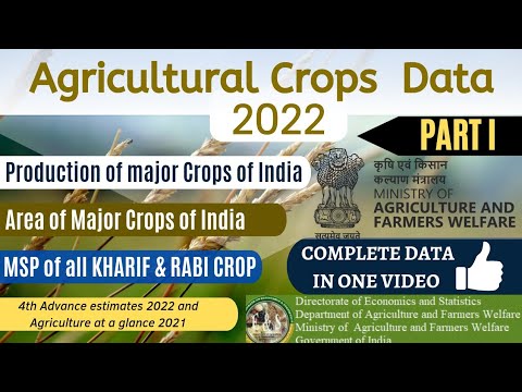 Agriculture statistics of India 2022 || Agriculture crop data 2022 , production || IBPS AFO 2023