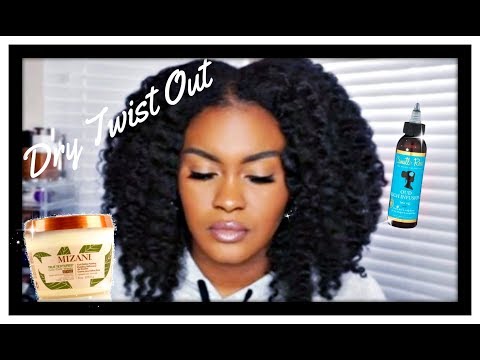Twist Out on Dry Natural Hair | Mizani Curl Define Pudding + Camille Rose Oud Rich Infusion Oil