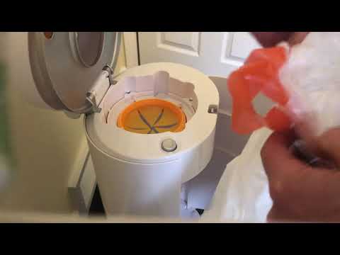 Munchkin Diaper Pail Hack - use regular trash bags (Diaper Genie)