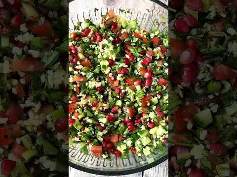 The Best Salad! Tabbouleh Recipe #healthy #salad #tabbouleh