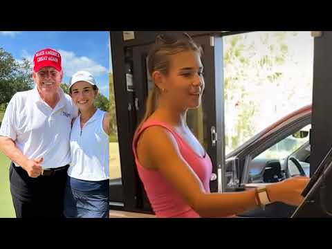 President Donald Trump's granddaughter Kai Trump was spotted taking orders behind the counter |VIDEO