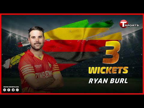 Ryan Burl took 3 wickets against Afghanistan | Ryan Burl |Zimbabwe vs Afghanistan | 1st T20 |TSports