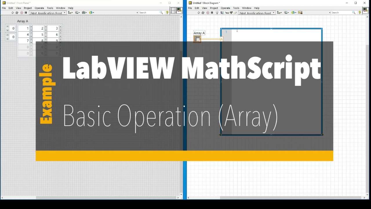 Mathscript Node #EP3 Basic Operations (Array_1)