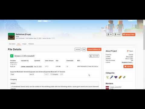How to Get BattleAxesPLUS API | Minecraft/CurseForge