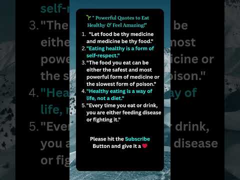 🌱 "5 Powerful Quotes to Eat Healthy & Feel Amazing!"