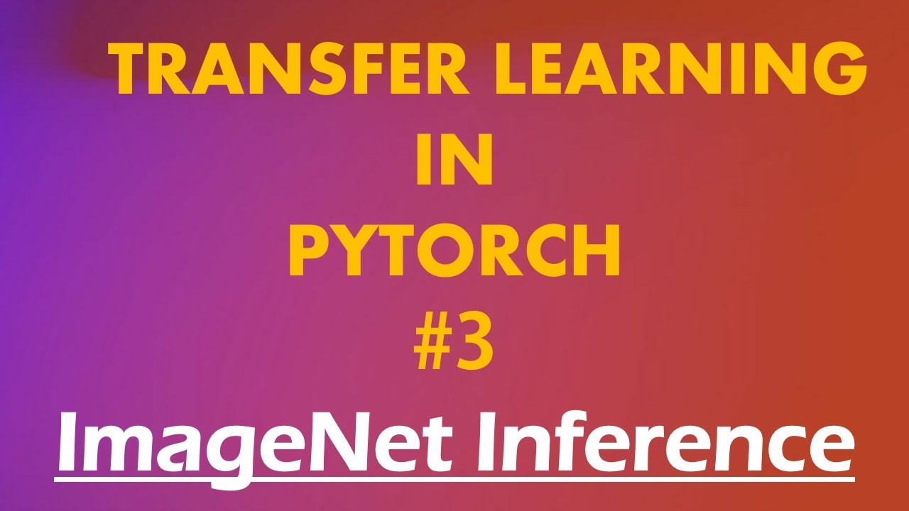 Python Pytorch Tutorials # 2 Transfer Learning : Inference with ImageNet Models