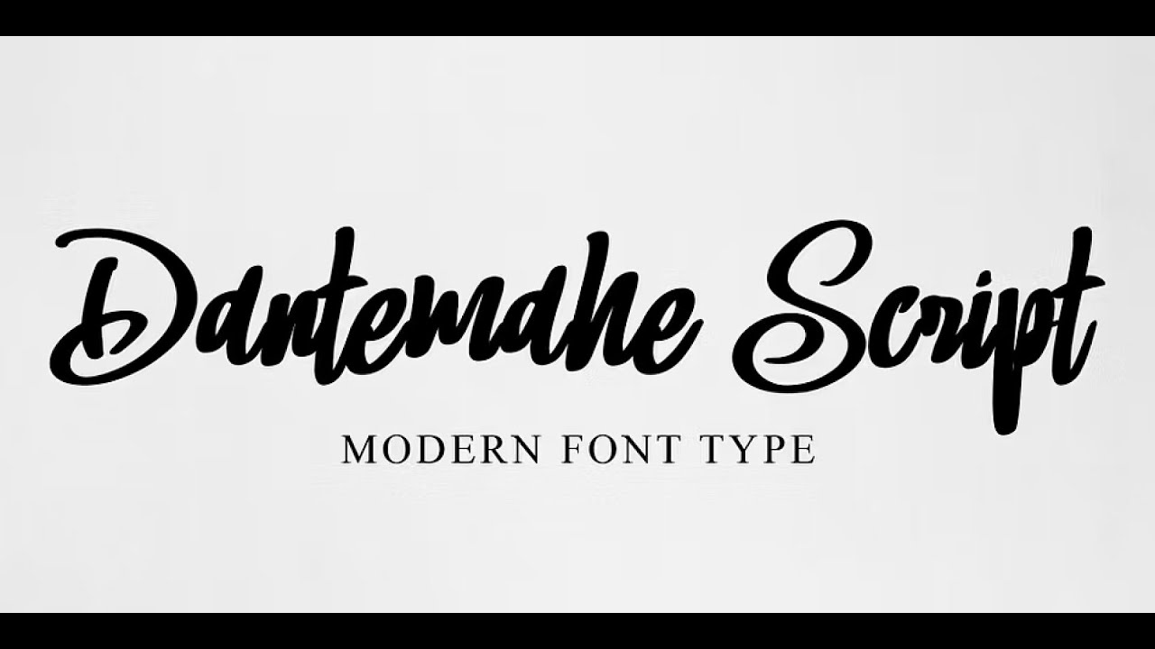Explore Dantemahe Script: A Chic Handwritten Font for Design Magic