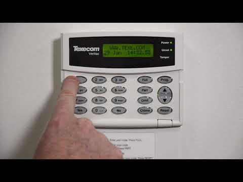 How to operate your Texecom Veritas alarm system via the Veritas LCD keypad