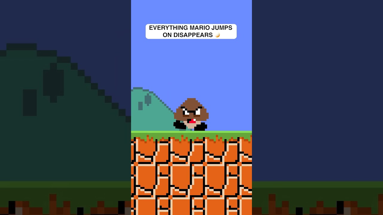 Mario makes Goomba DISAPPEAR!