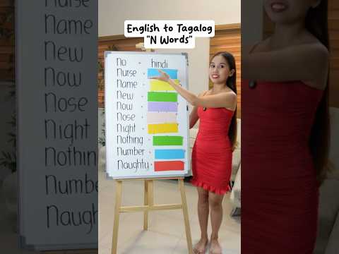 Letter N Vocabulary - ENGLISH TO TAGALOG #tagalog #languagelearning #philippines