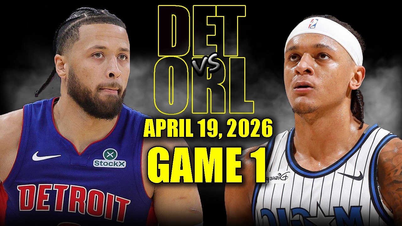 Detroit Pistons vs Orlando Magic Full Game 1 Highlights - April 19, 2026 | NBA Playoffs