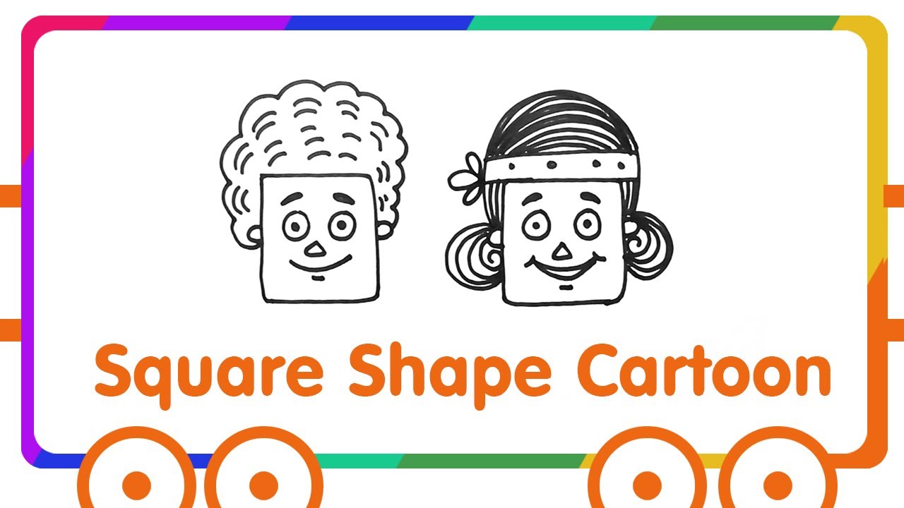 How to Draw Cartoon Faces Using a Square Shape – Easy Step-by-Step Tutorial