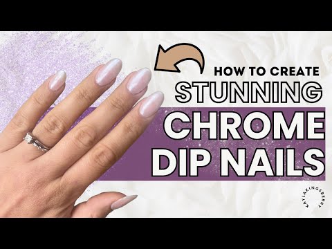 How to Do Chrome Dip Powder Nails | Recreate Hailey Bieber Nails